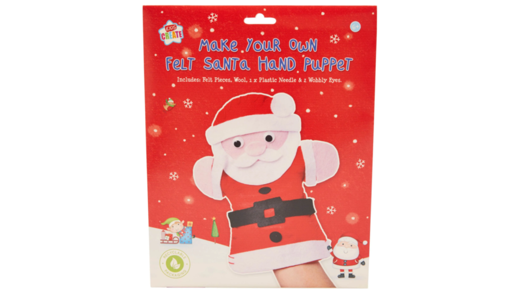 Make Your Own Felt Santa Hand Puppet - Basketcase